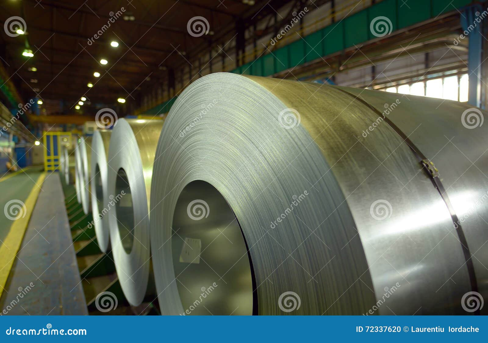Galvanized steel coil stock photo. Image of grid, galvanized - 72337620