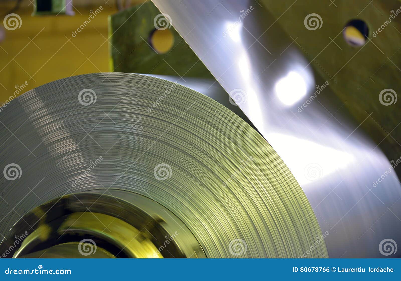 Galvanized steel coil stock photo. Image of galvanized - 80678766
