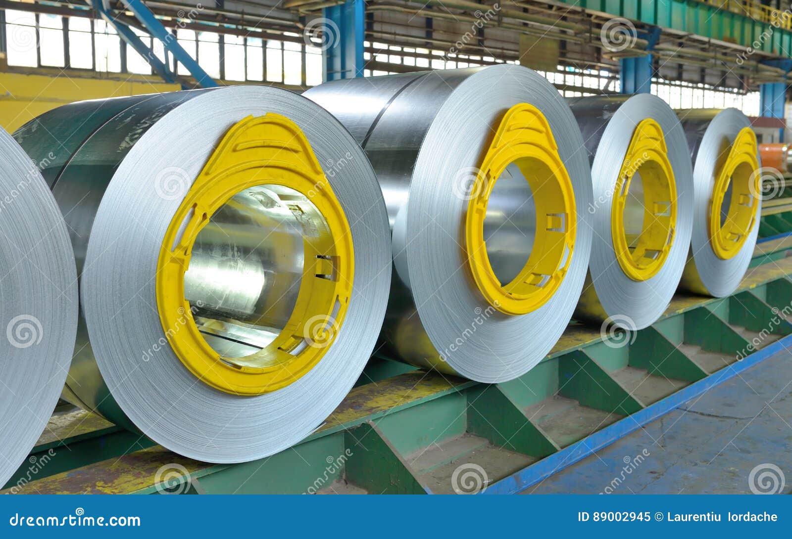 Galvanized steel coil stock image. Image of cold, gray - 89002945
