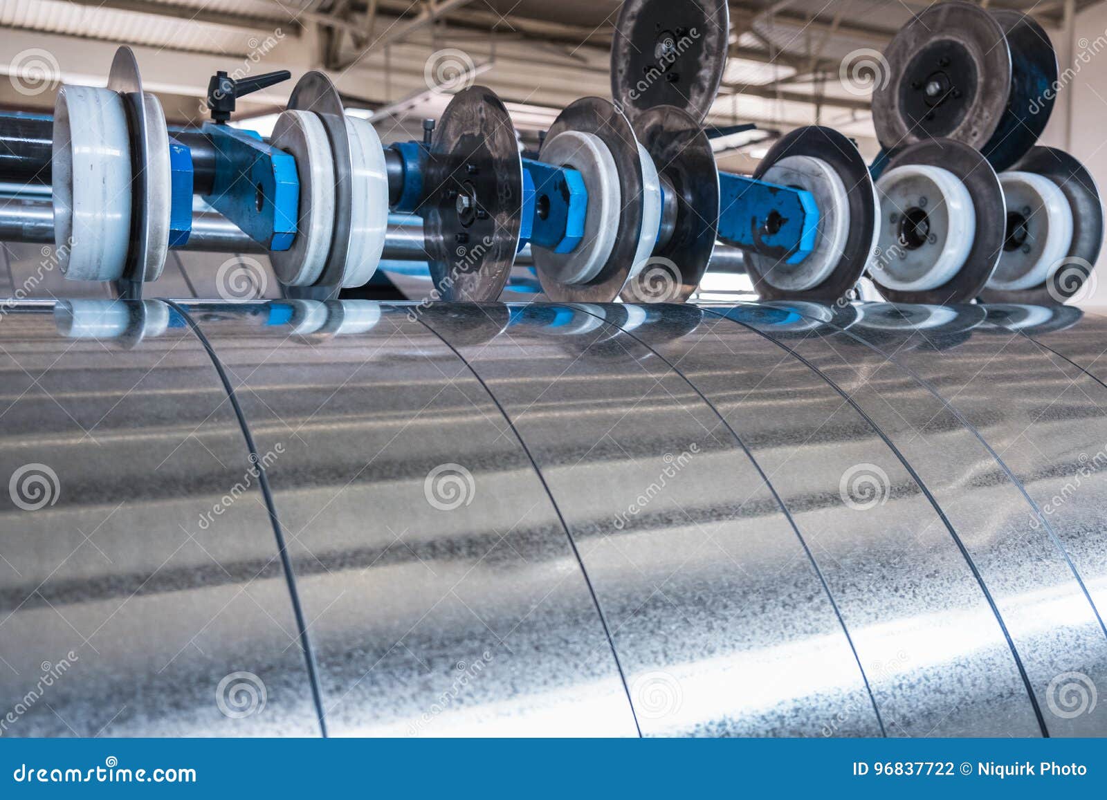 Galvanized steel strips stock photo. Image of metalworking - 96837722