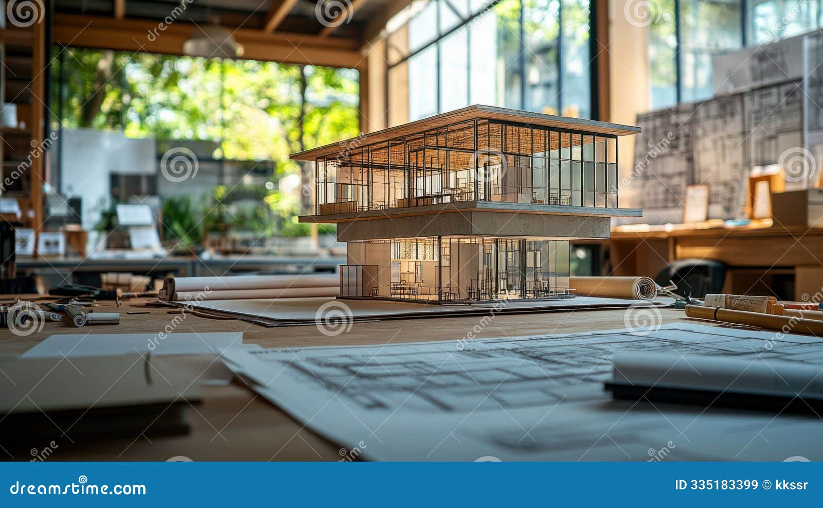 Galvanized Structural Beams, an Architectural Drawing Showcasing the ...