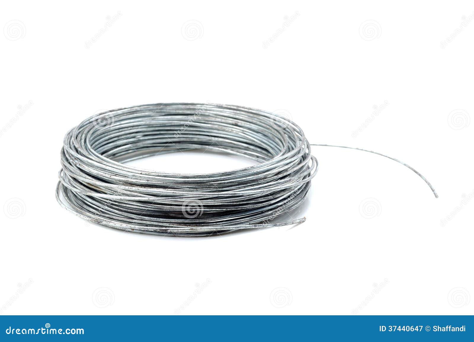 Galvanized wires stock image. Image of curve, metallic - 37440647