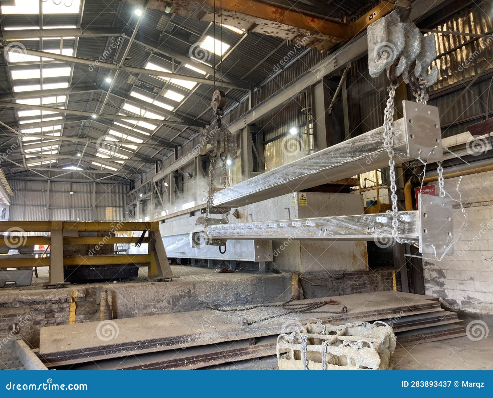 Galvanizing workshop stock image. Image of galvanizing - 283893437