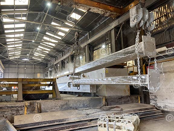 Galvanizing workshop stock image. Image of galvanizing - 283893437