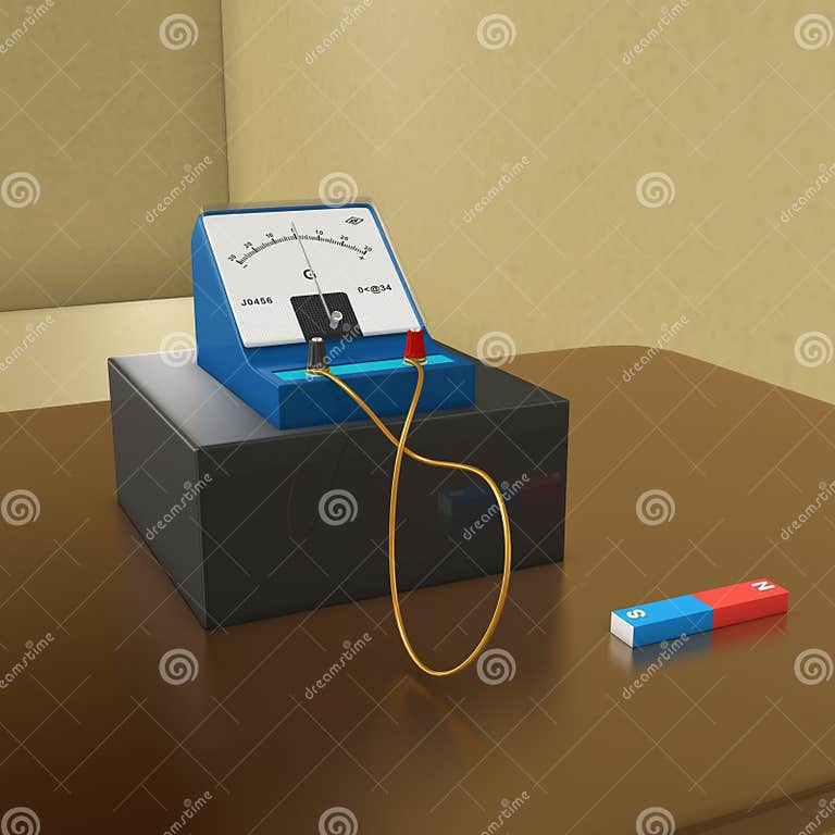Galvanometer stock illustration. Illustration of cables - 45367011