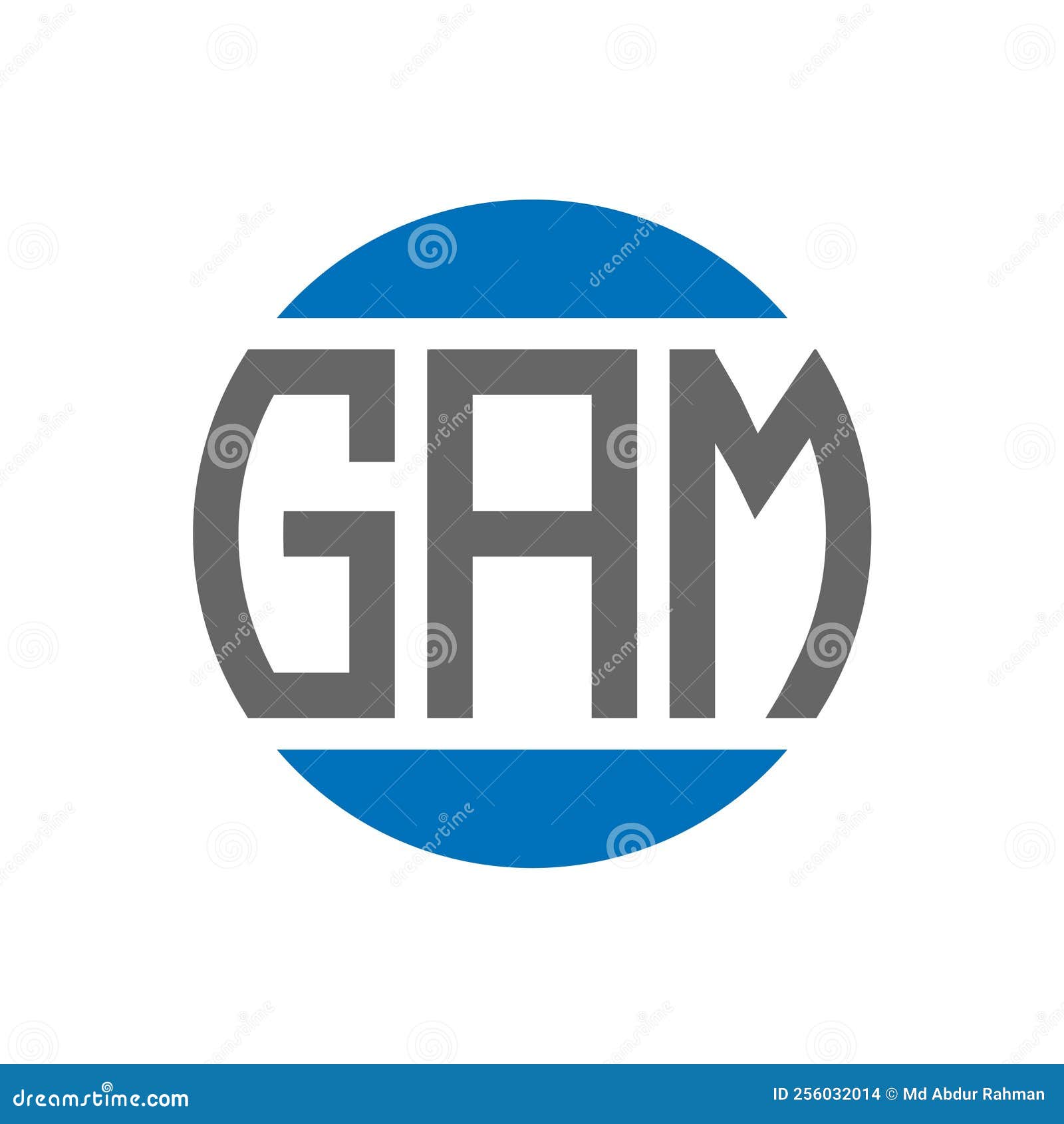 GAM Letter Logo Design on White Background. GAM Creative Initials ...