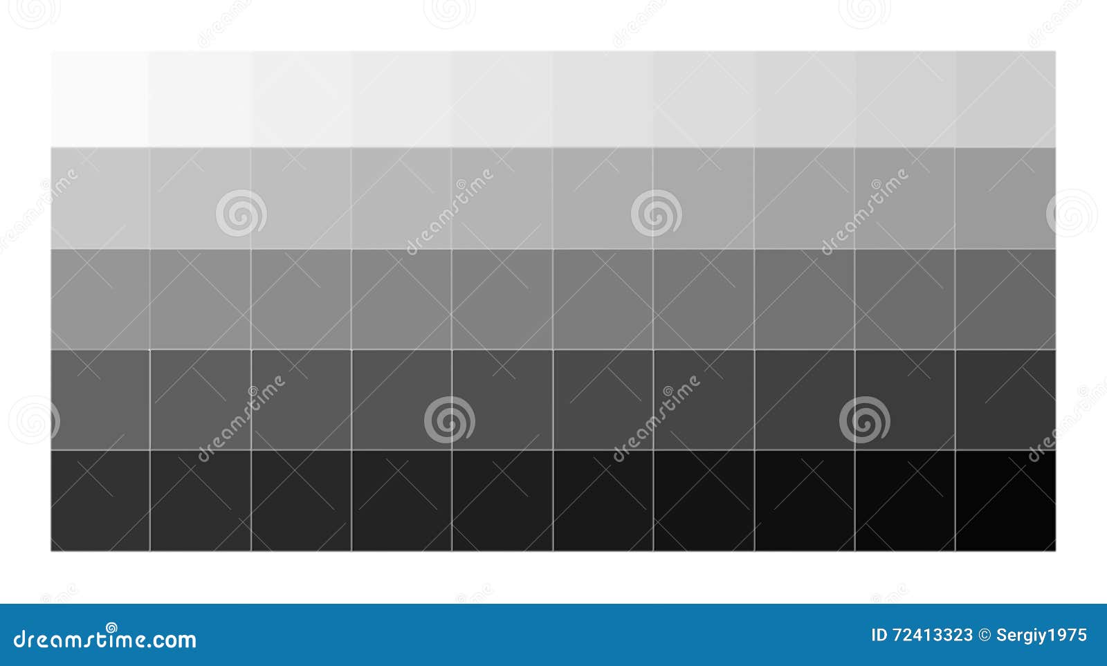 Gama Completa De Tonos Grises De Blanco Al Negro Stock de ilustración ...