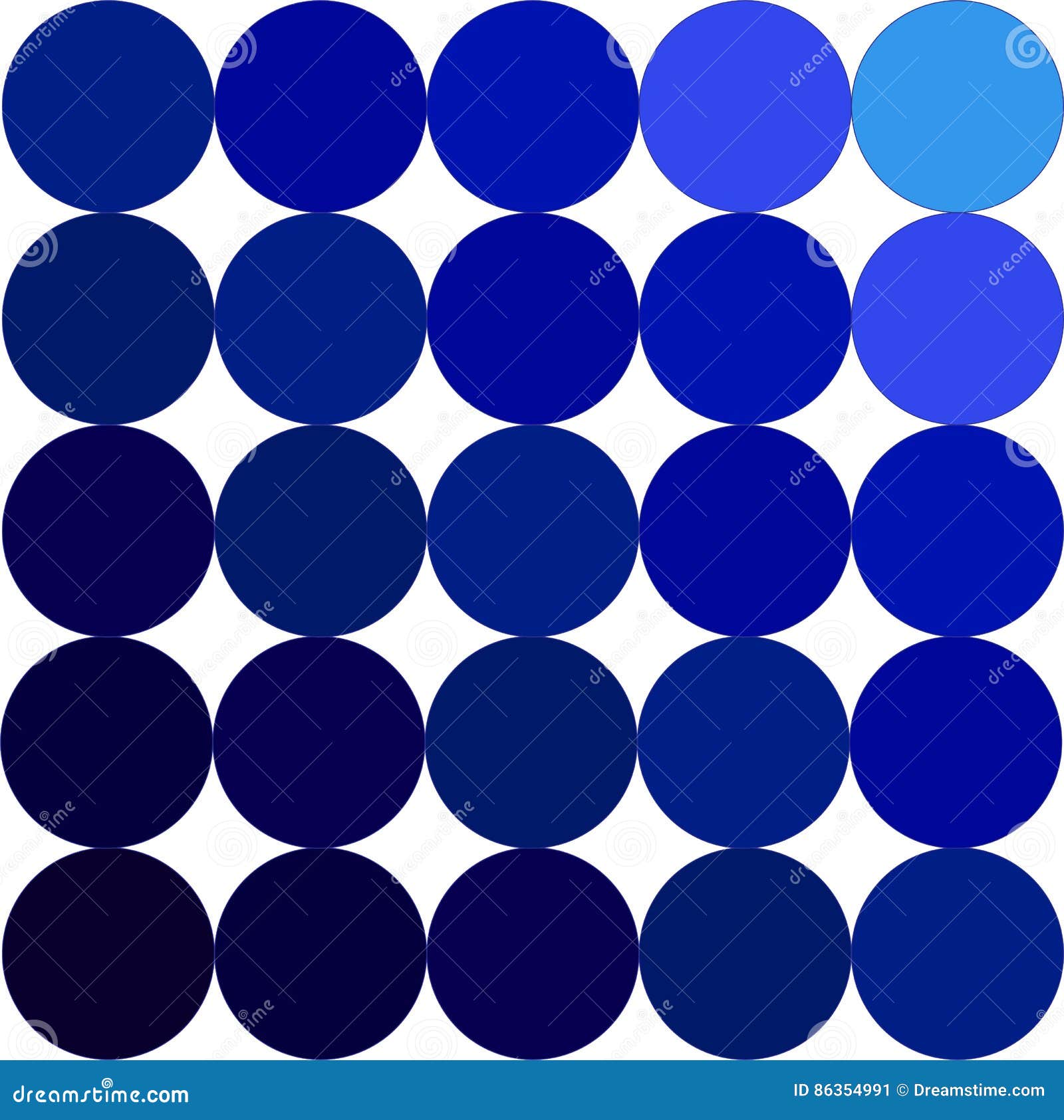 Gama de colores azul stock de ilustración. Ilustración de fondo - 86354991