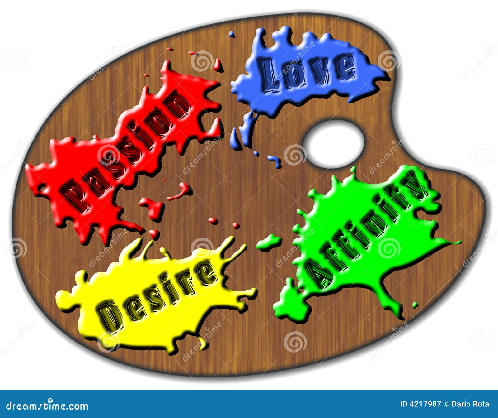 Gama de colores del amor stock de ilustración. Ilustración de valentina ...