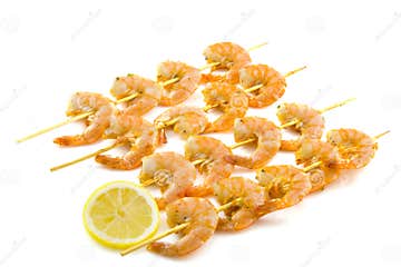 Gamba kebab stock photo. Image of crustacean, labster - 12610166