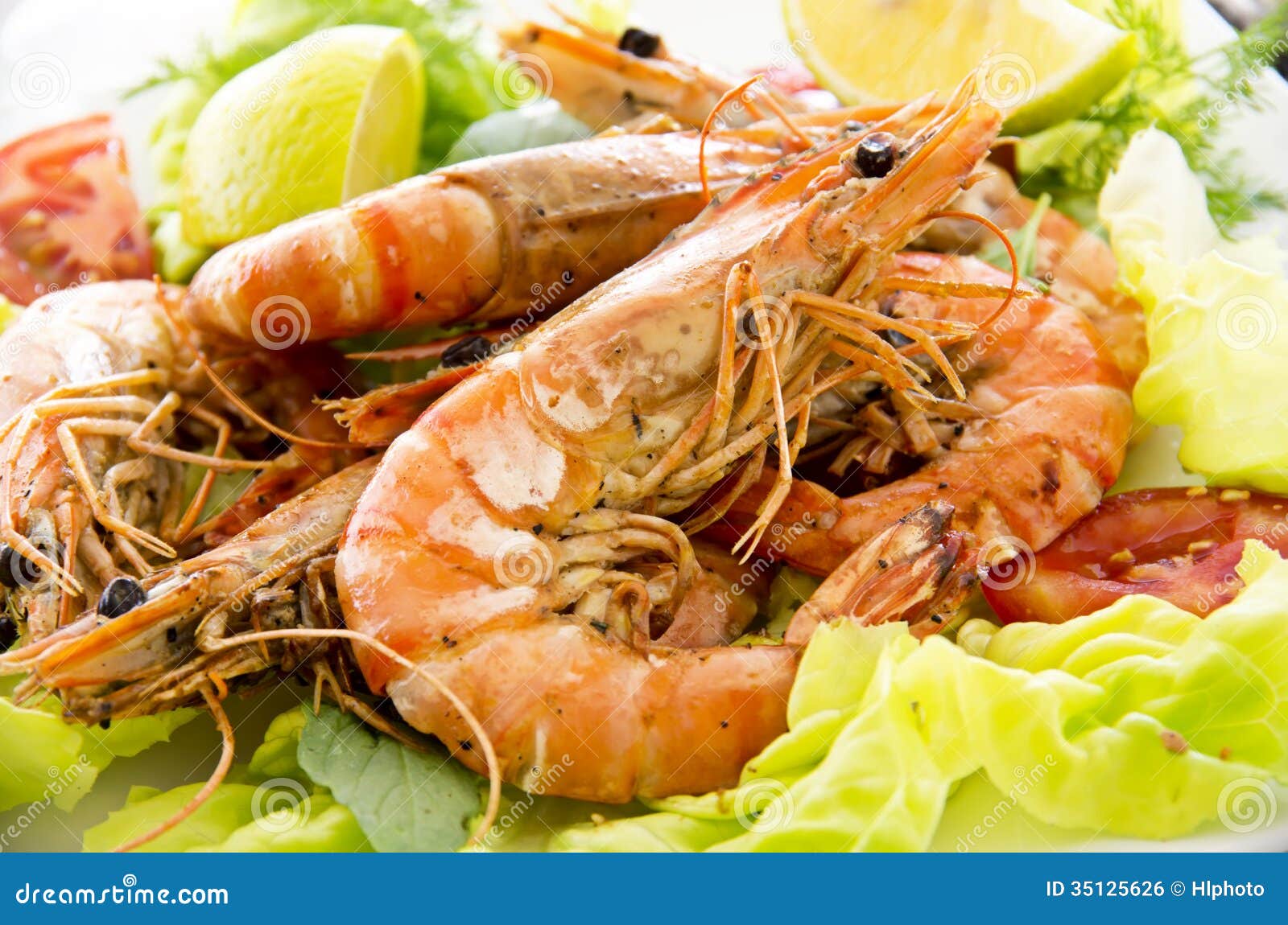 Gamba Salad stock photo. Image of piece, king, exotic - 35125626