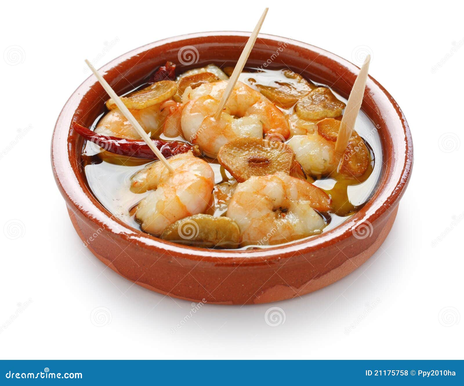 Gambas Al Ajillo , Garlic Prawns , Spanish Tapas Stock Photo - Image of ...
