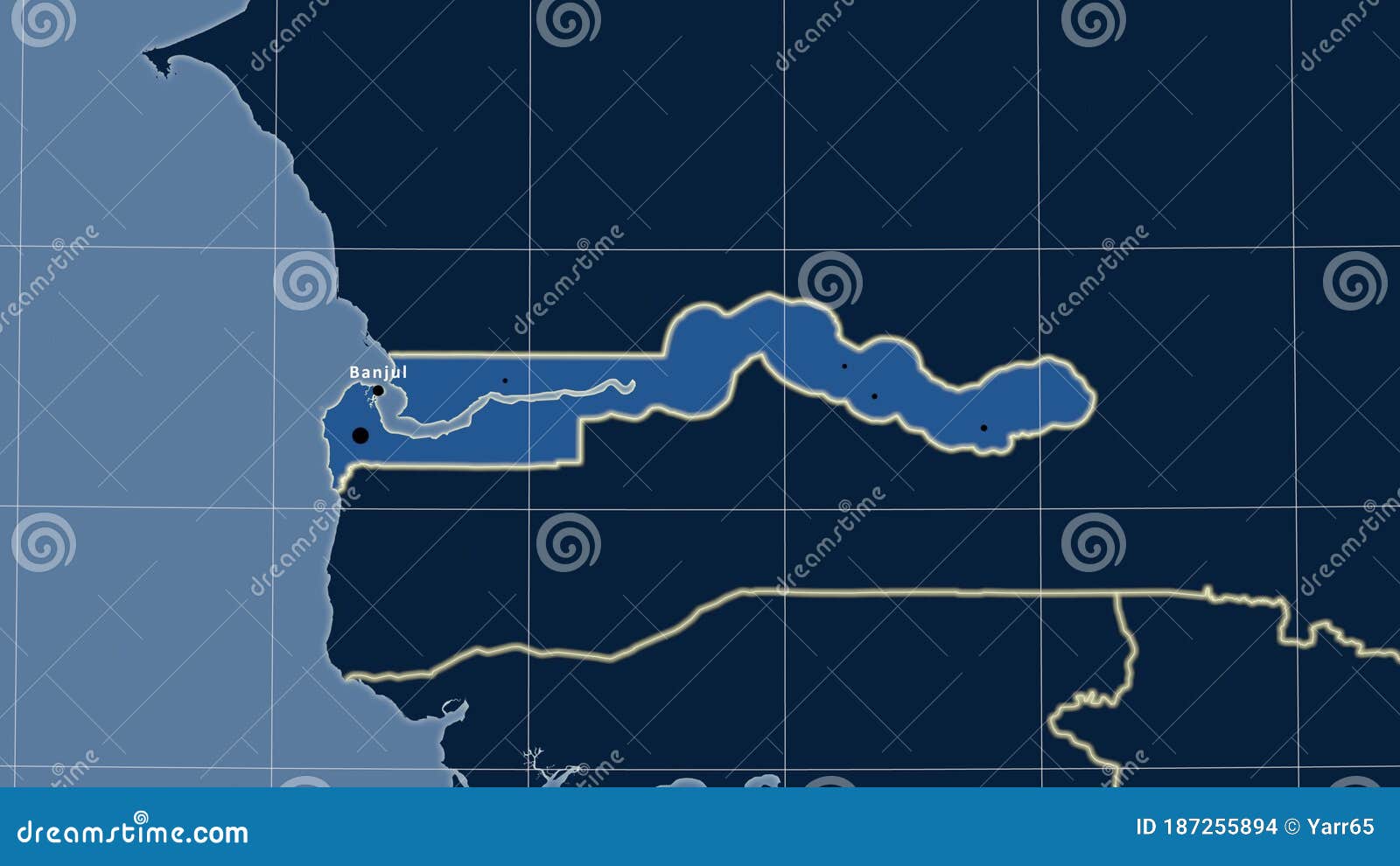 Gambia - Solid. Composition, Borders Stock Illustration - Illustration ...