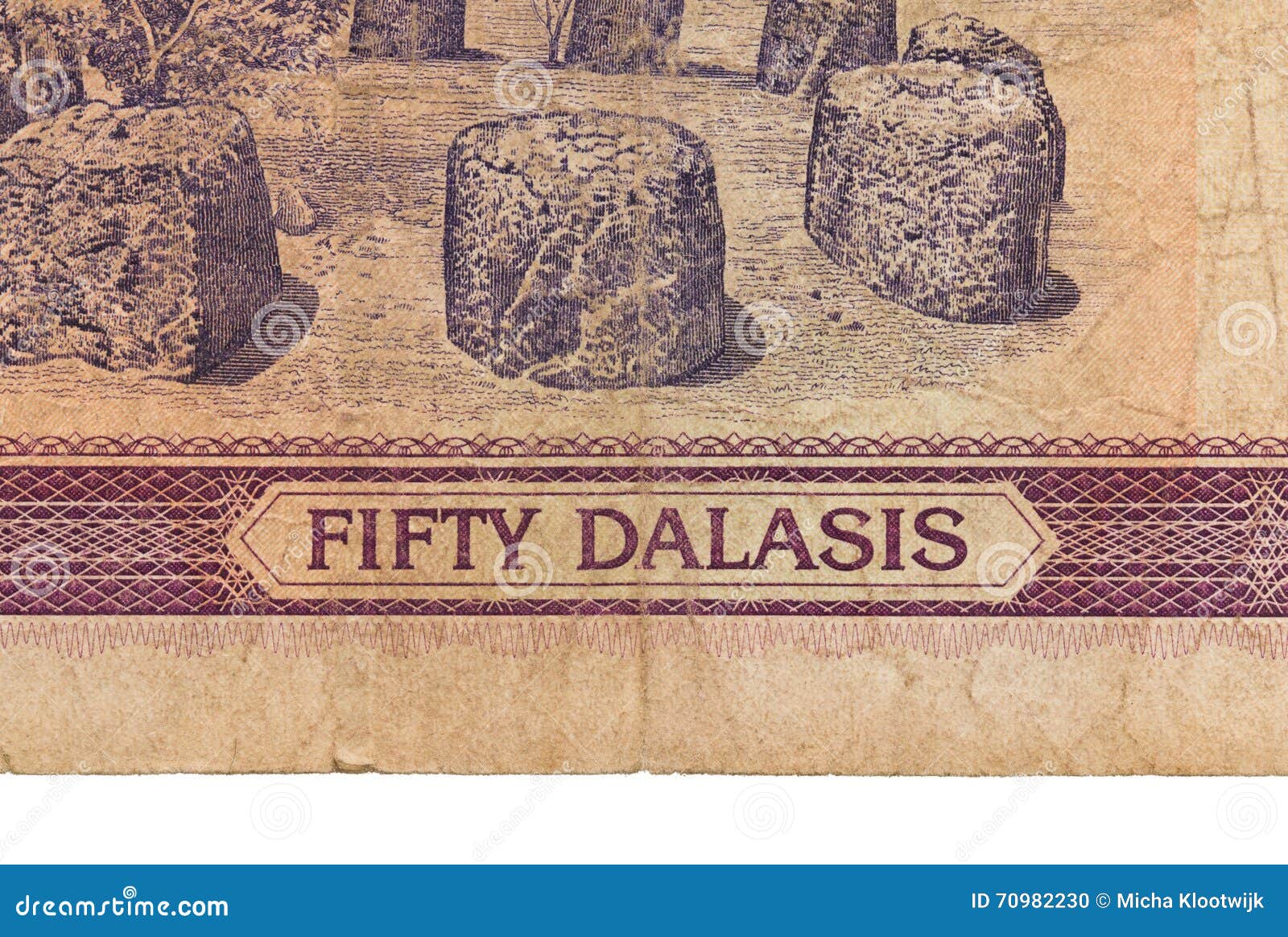 50 Gambian Dalasi Bank Note Stock Photo - Image of africa, isolated ...