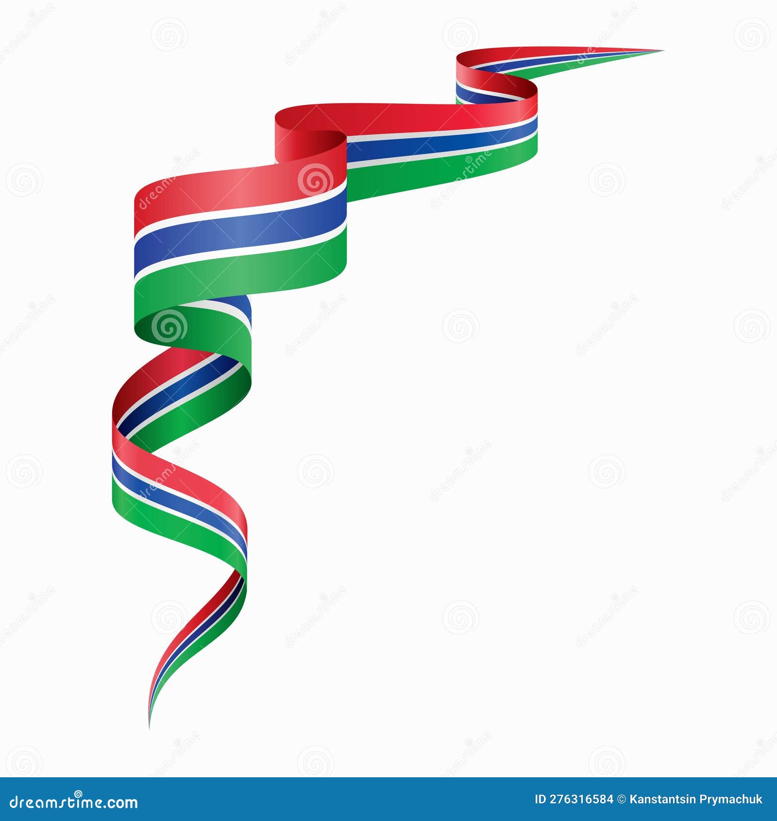 Gambian Flag Wavy Abstract Background Vector Illustration Stock Vector Illustration Of Wave