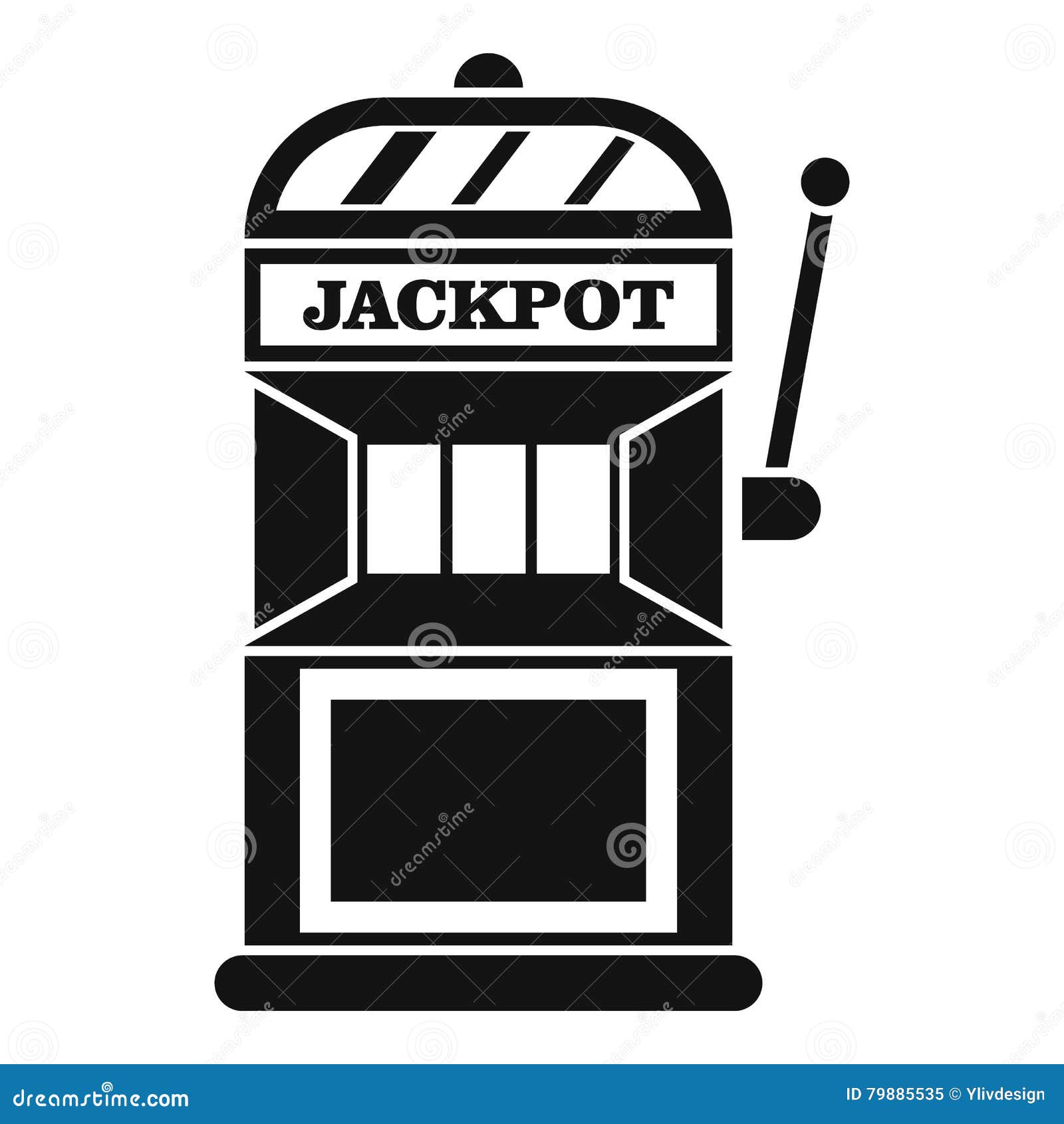 Gamble Machine Icon, Simple Style Stock Vector - Illustration of ...