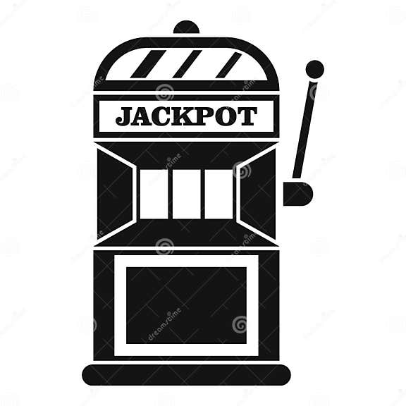 Gamble Machine Icon, Simple Style Stock Vector - Illustration of ...