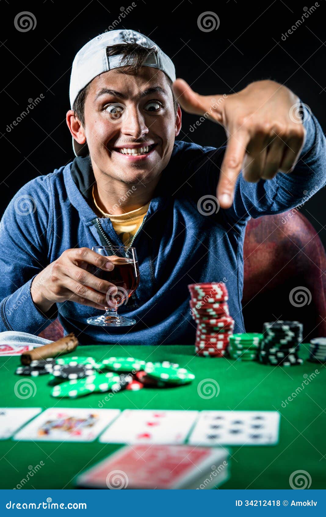 Gambler stock photo. Image of handsome, happy, expression - 34212418
