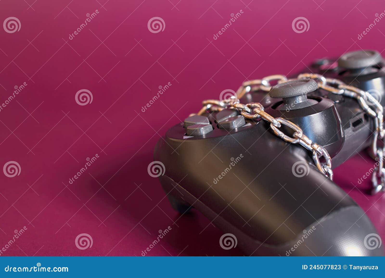 Gambling Addiction. the Remote from the Game Console is Rewound by a ...