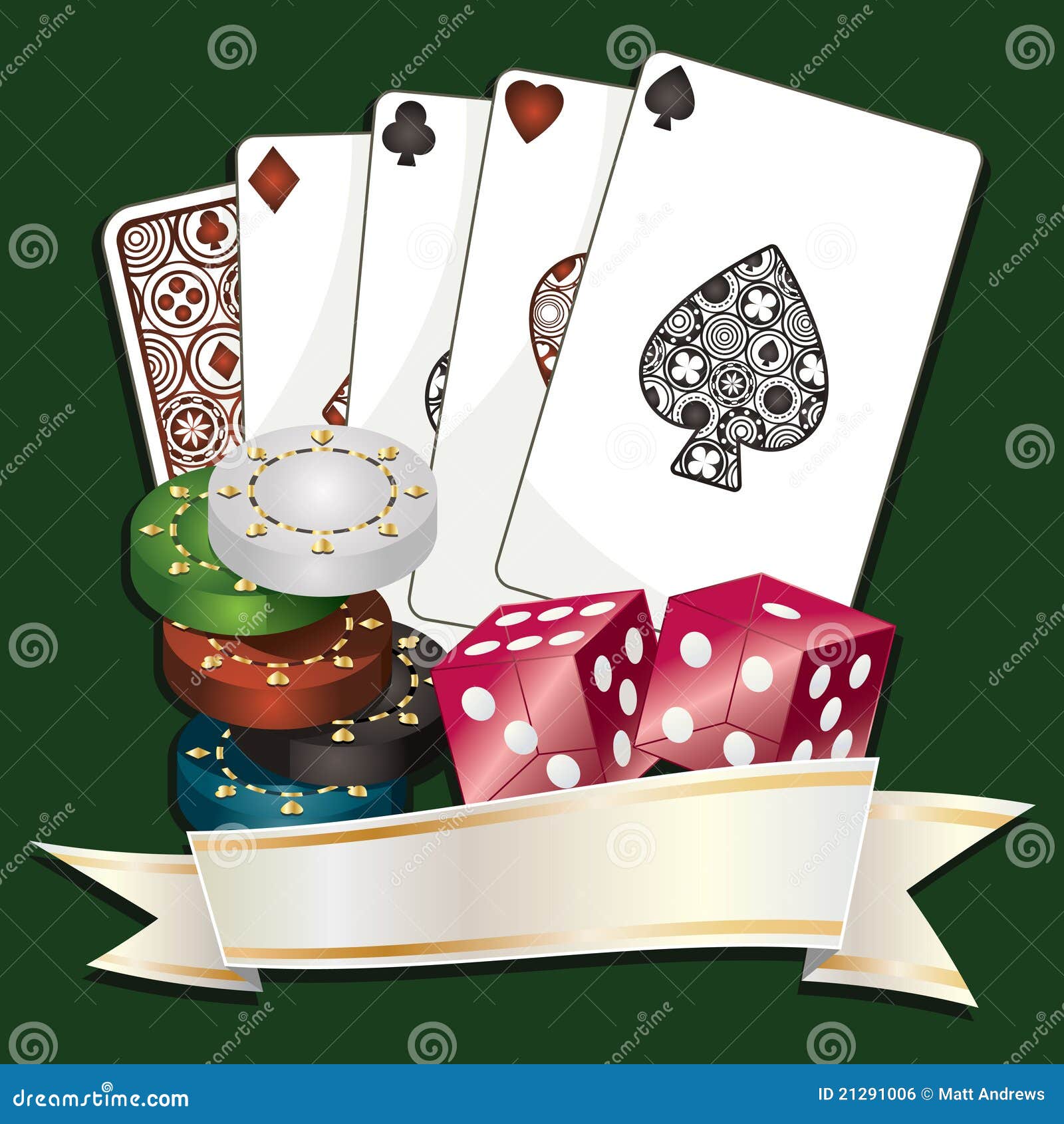 Gambling background stock vector. Illustration of playing - 21291006