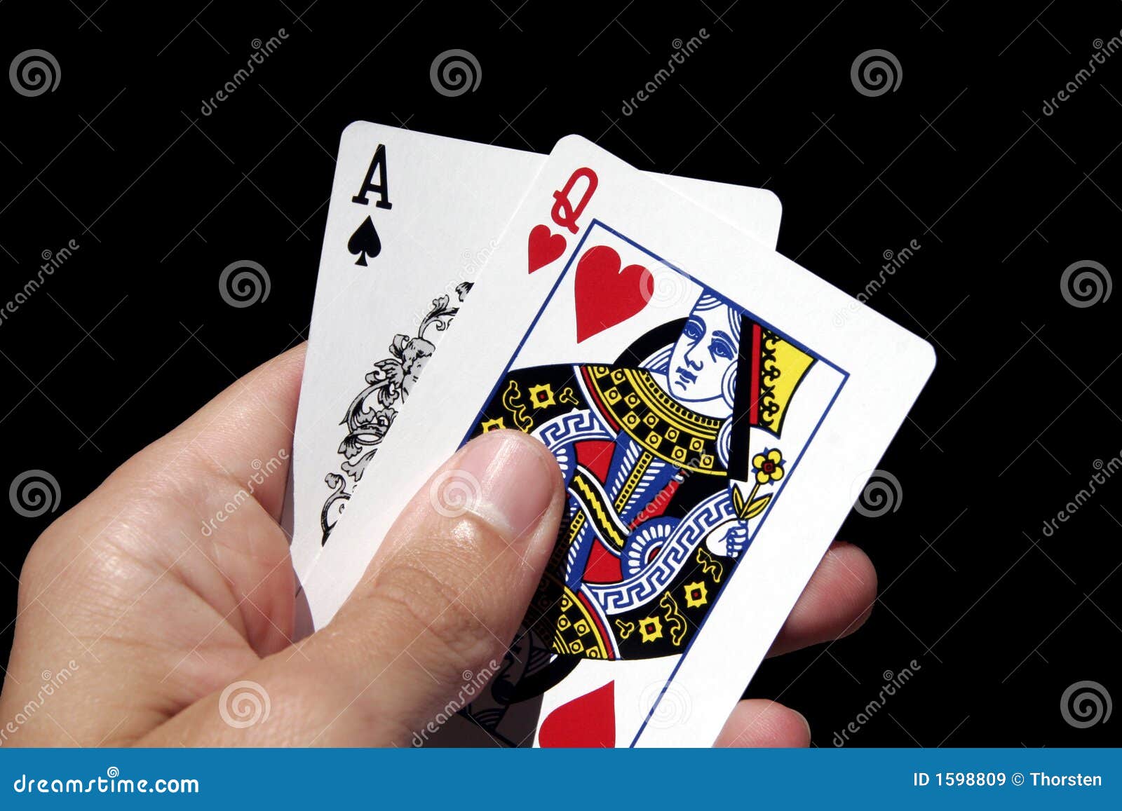Gambling Cards in Hand stock image. Image of spades, jack - 1598809
