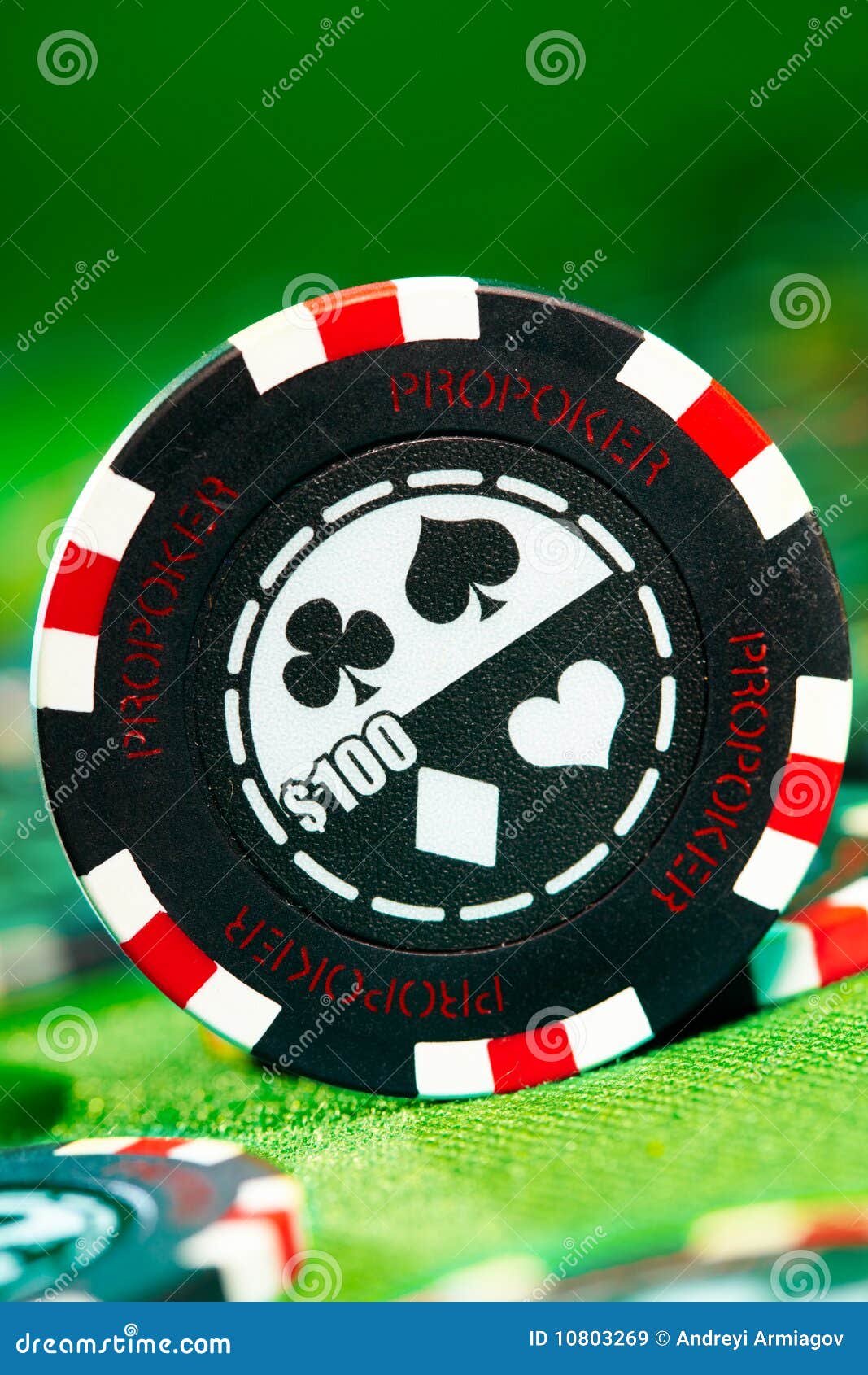 Gambling chips stock image. Image of gamble, table, felt - 10803269