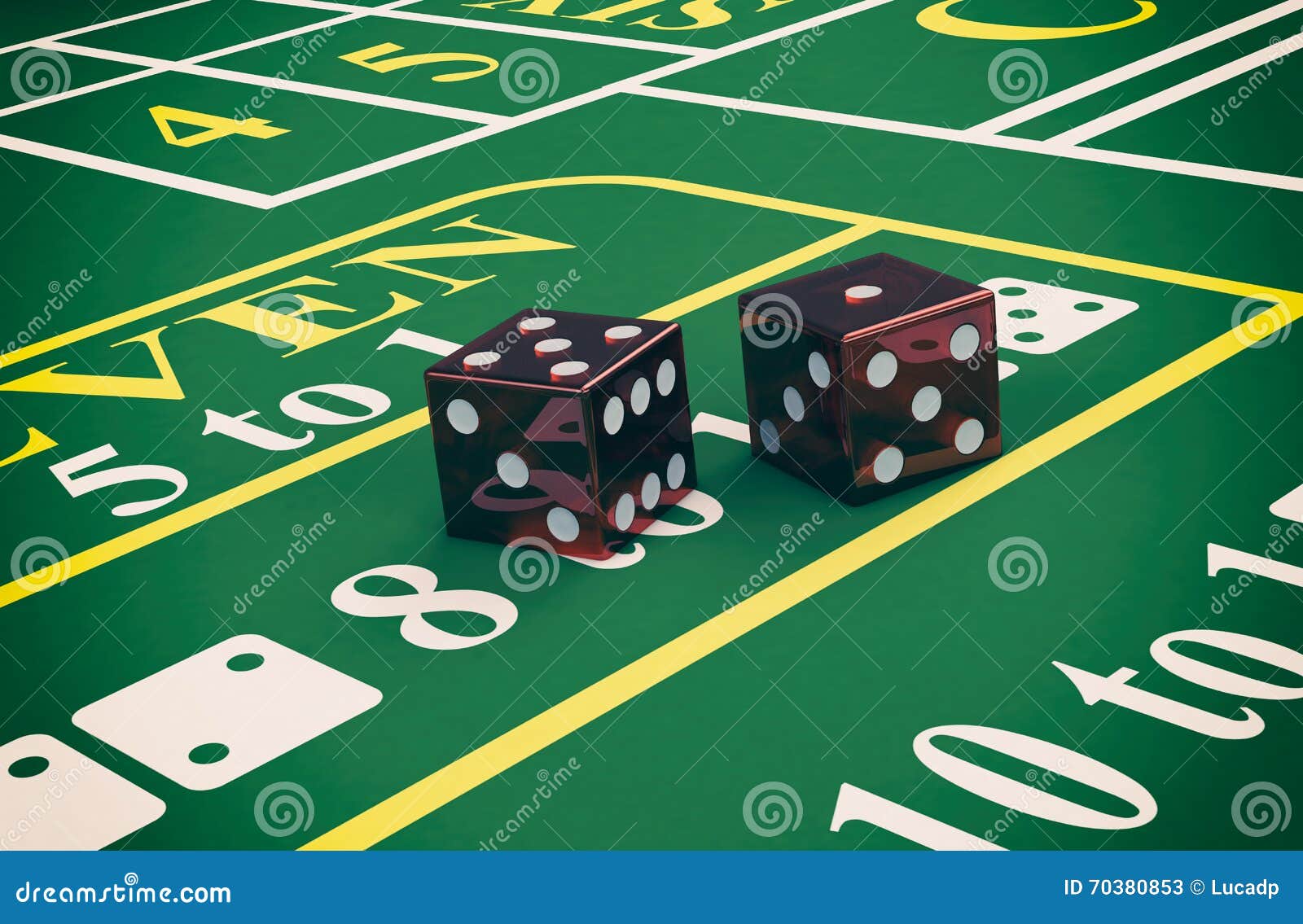 Gambling, craps game stock illustration. Illustration of game - 70380853