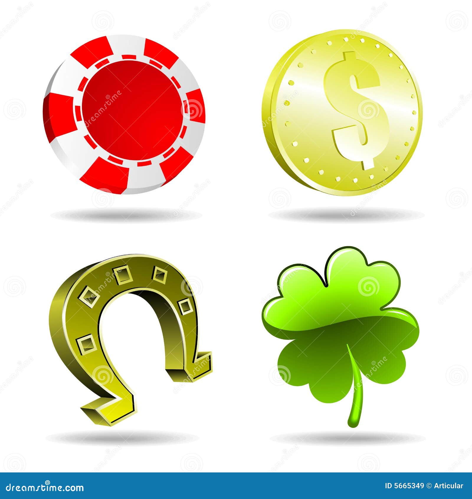 Gambling element stock vector. Illustration of cubes, brilliant - 5665349