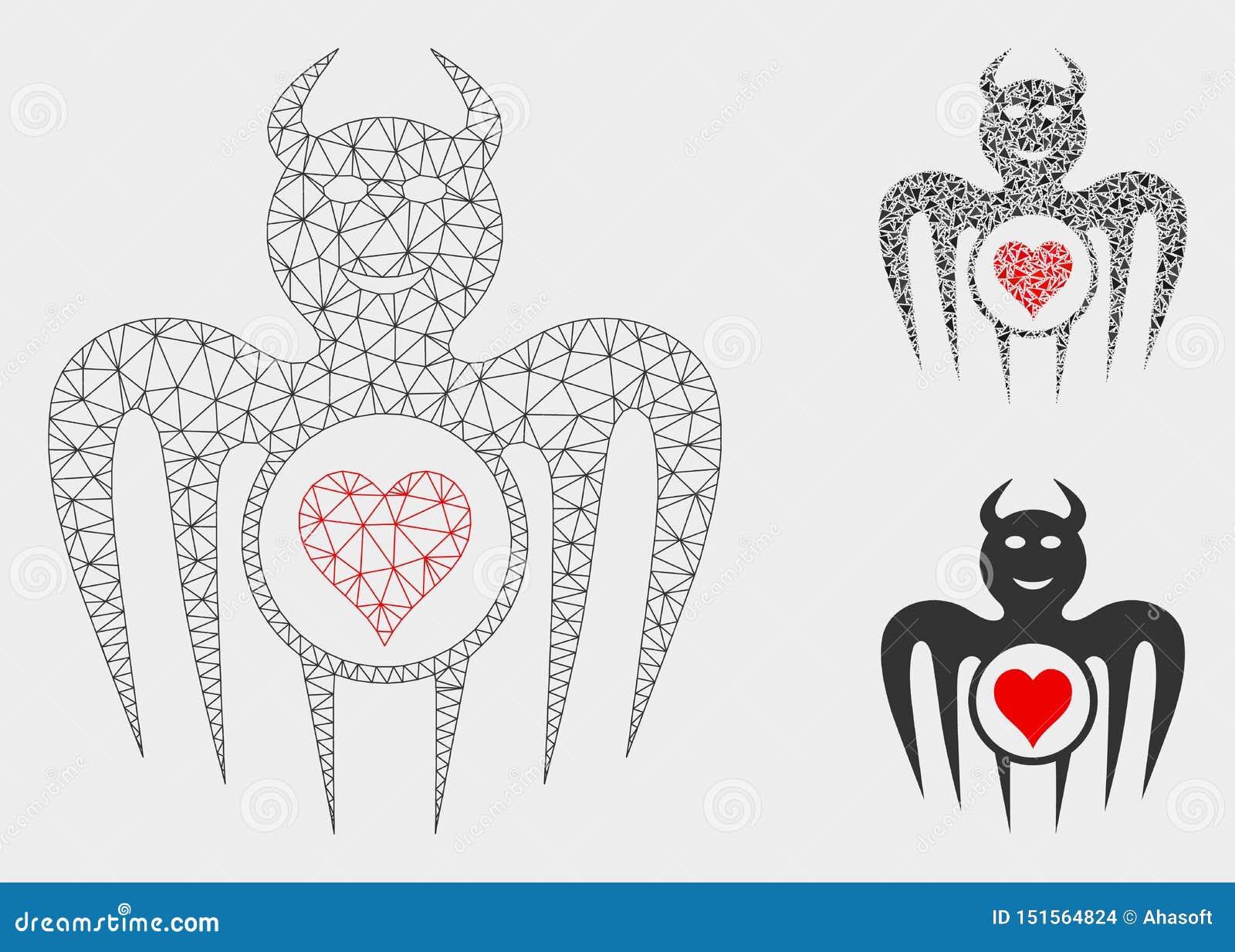 Happy Devil Cartoon Cartoon Illustration In Vintage Style ...