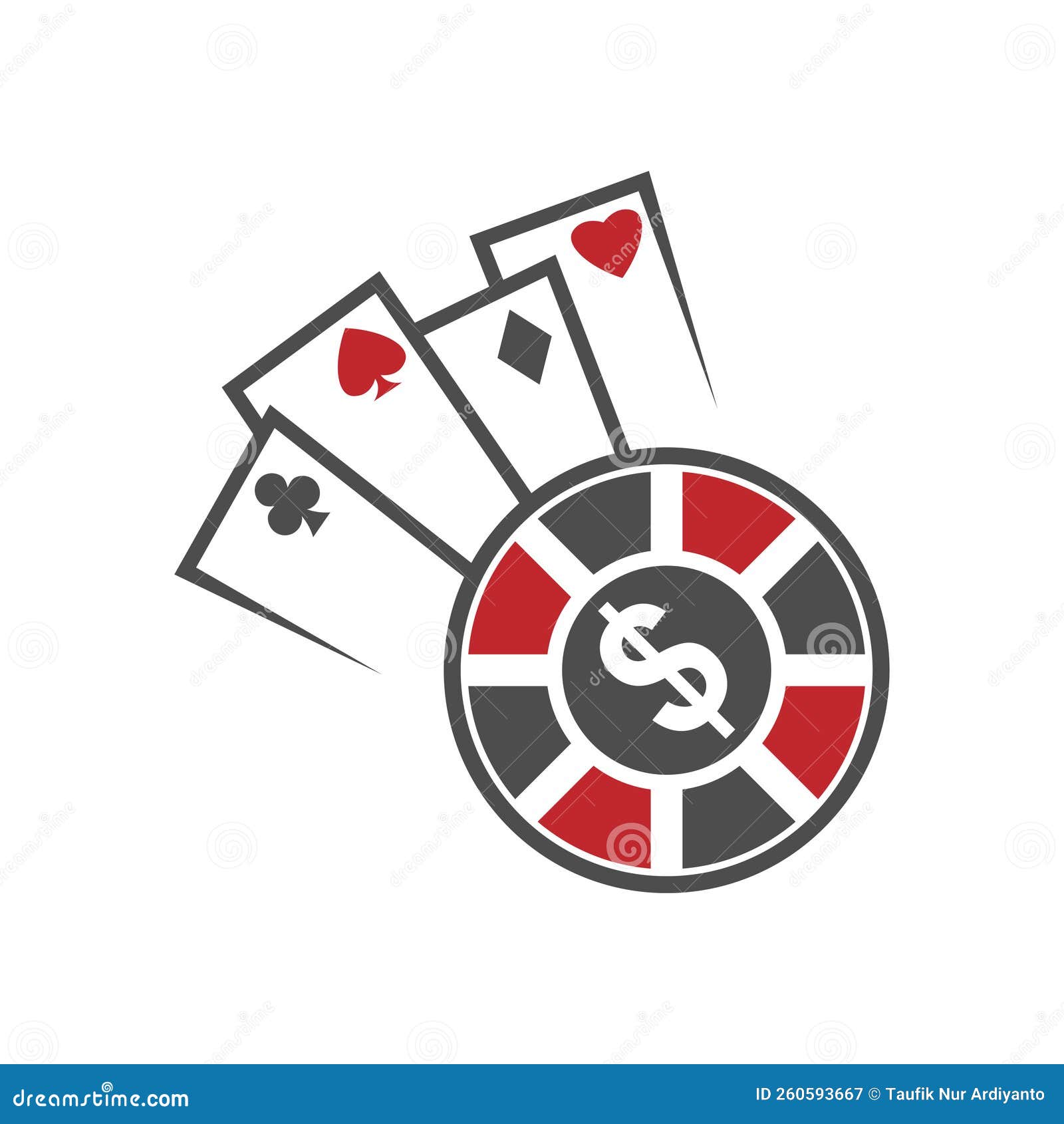 Gambling Icon Logo Illustration Stock Illustration - Illustration of ...