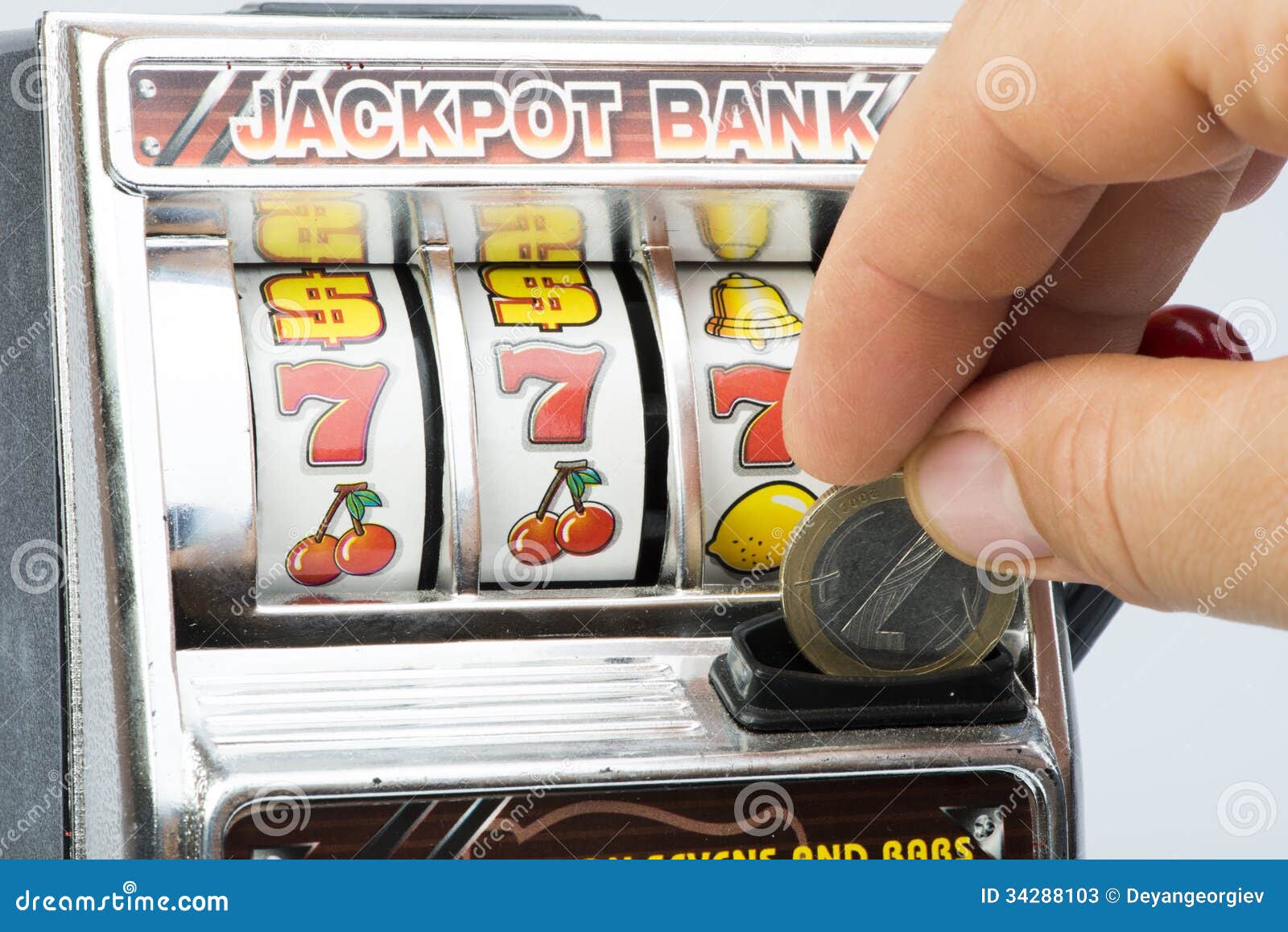 Gambling machine stock image. Image of machines, lottery - 34288103
