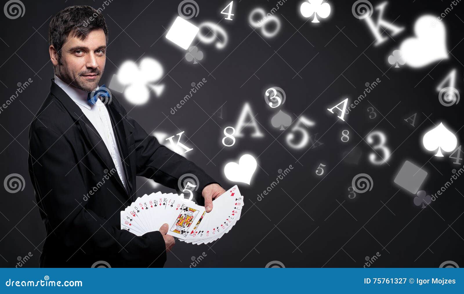 Gambling and magic stock image. Image of illusion, miracle - 75761327