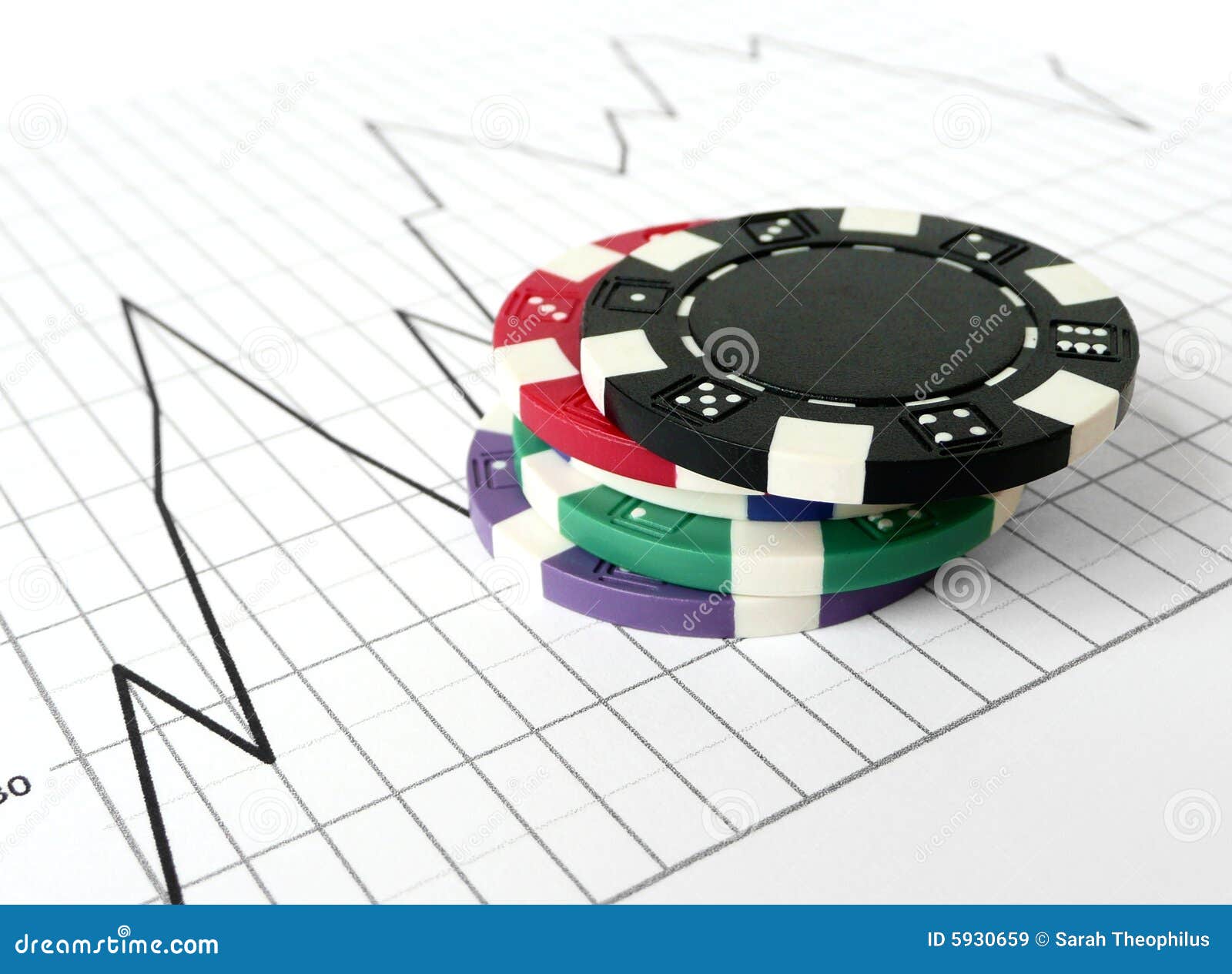 Gambling on the Stock Market Stock Image - Image of graph, game: 5930659