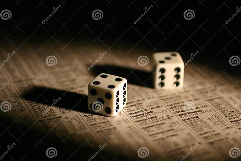 Gambling with stocks stock image. Image of bonds, skill - 32301