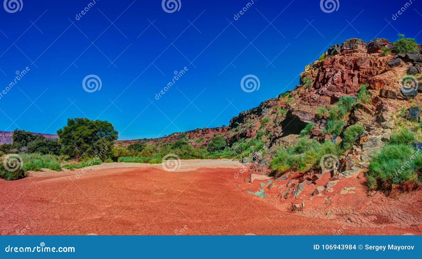 Gamchab River Bed in Gondwana Nature Park, Namibia Stock Photo - Image ...