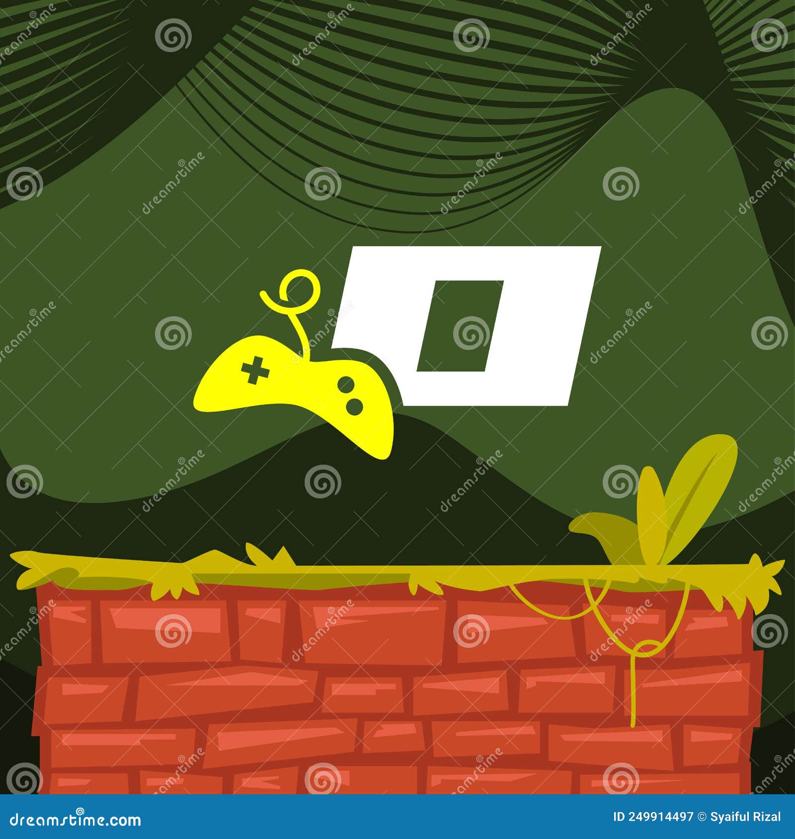 Game Logo Letter O with Background Stock Illustration - Illustration of ...