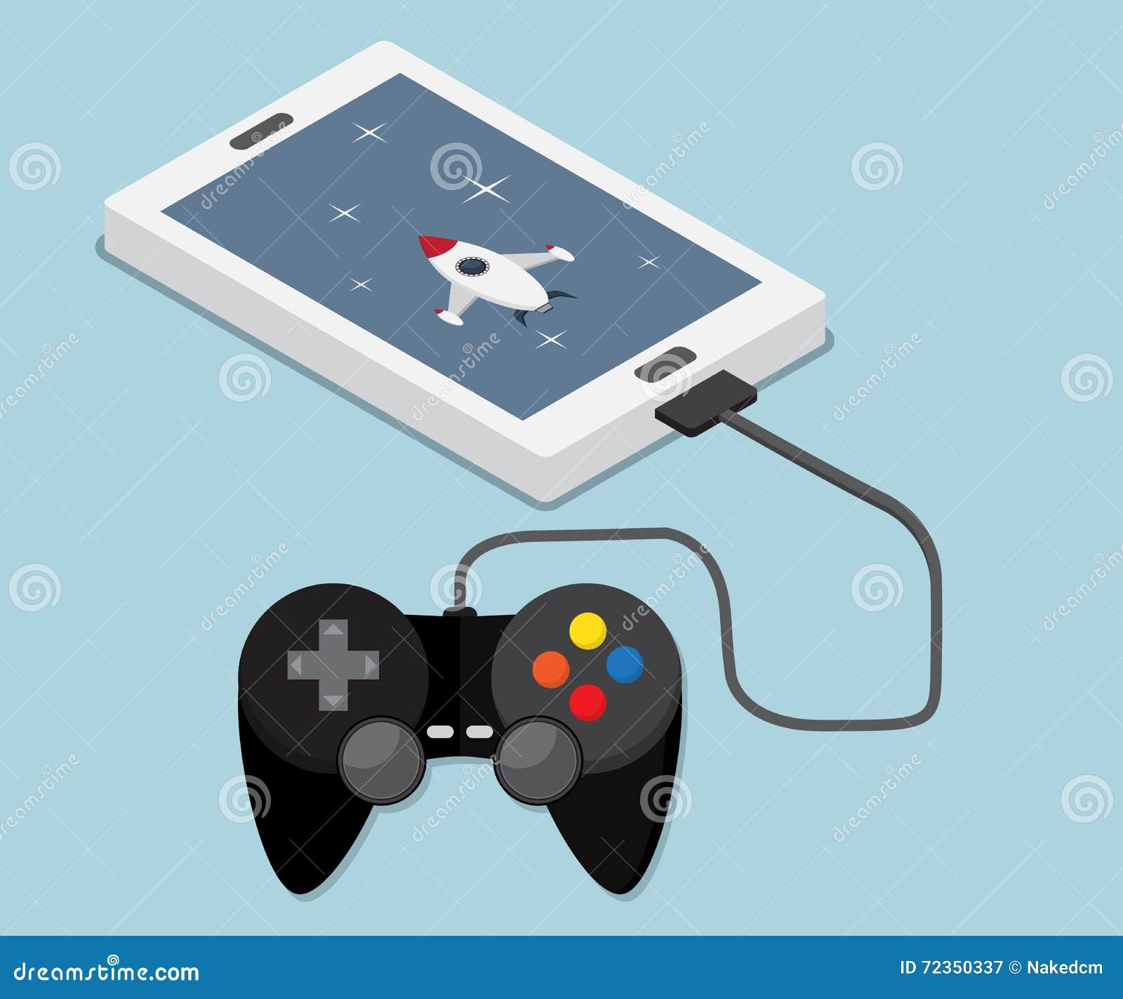 Game, Application on Mobile, Smartphone Stock Vector - Illustration of ...