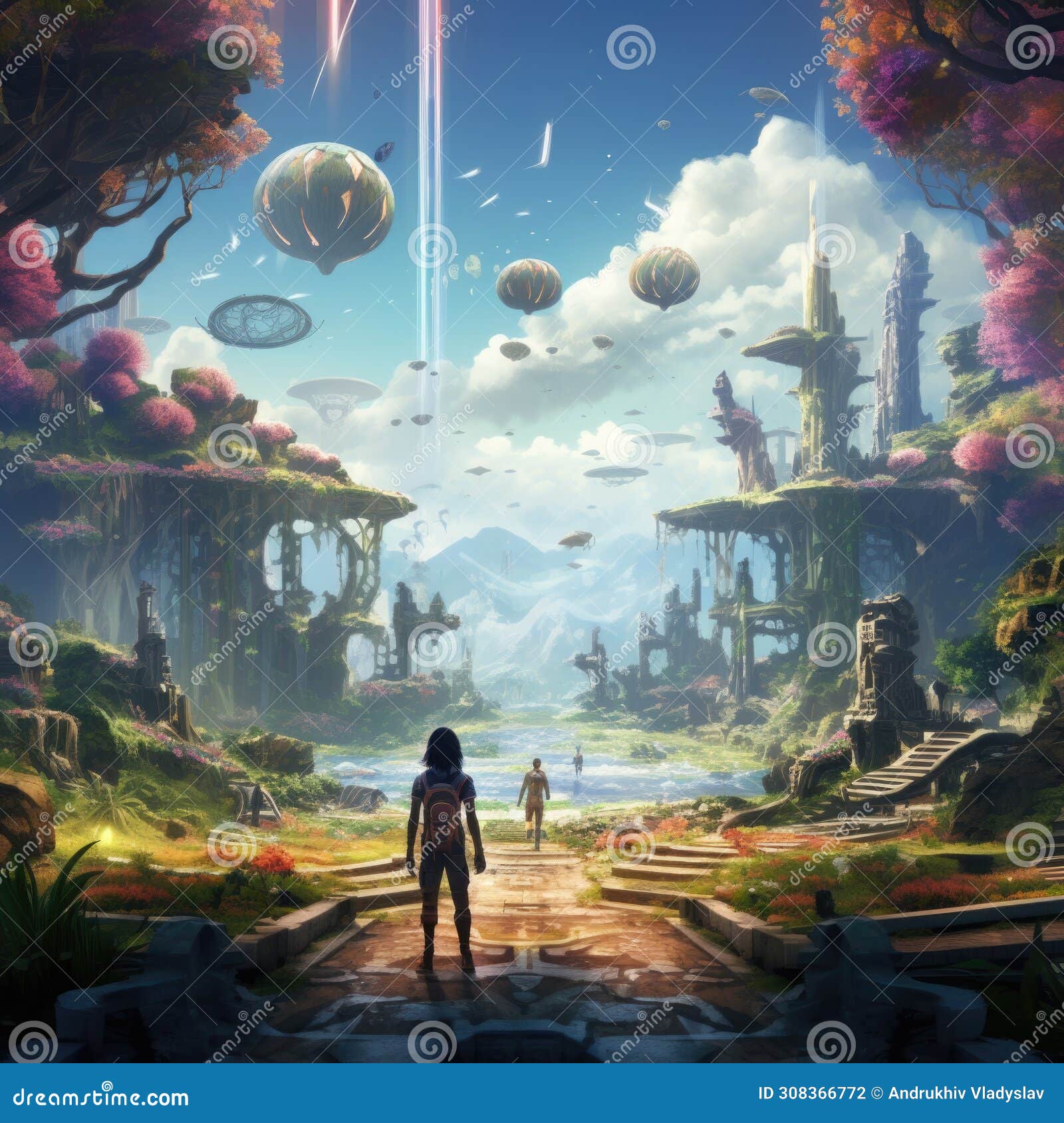 Game Art Wallpaper, Game Art. Stock Illustration - Illustration of ...