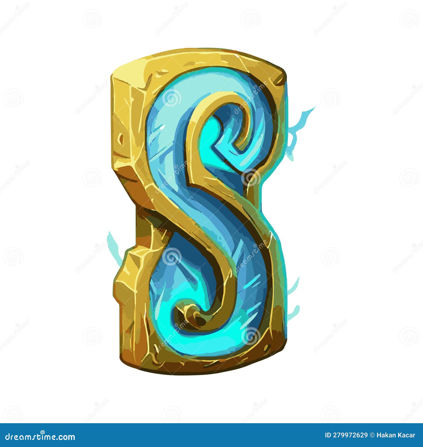 Game Artefact Icon Isolated on White Background Stock Vector ...