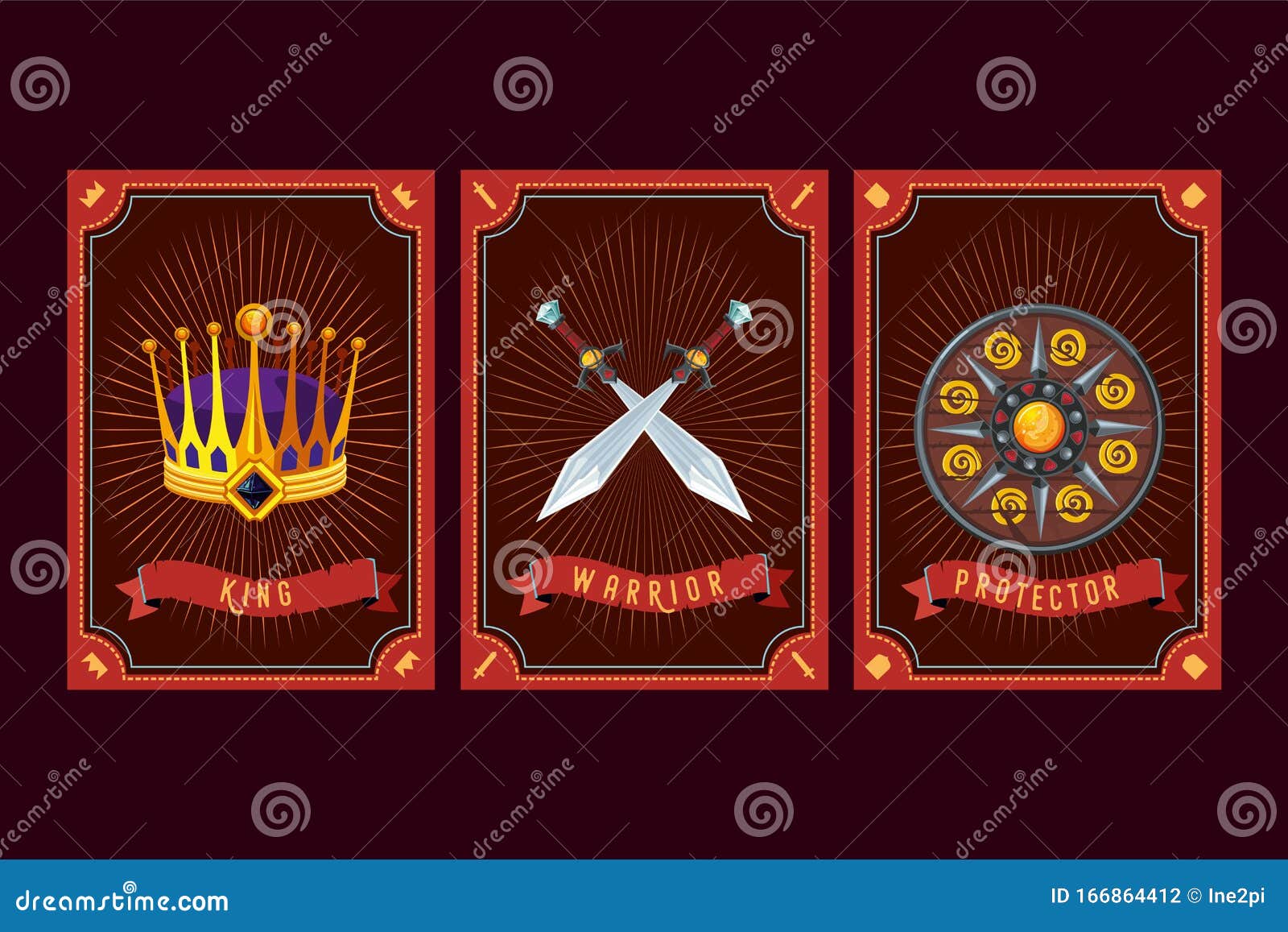 Game Asset Pack. Fantasy Card with Magic Items. User Interface Design ...