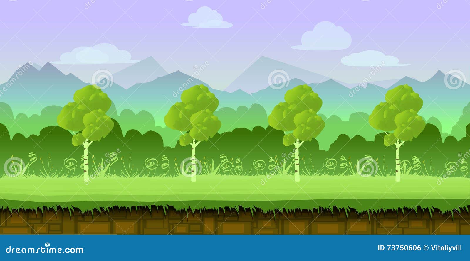 Game Background 2d Application. Vector Design. | CartoonDealer.com ...