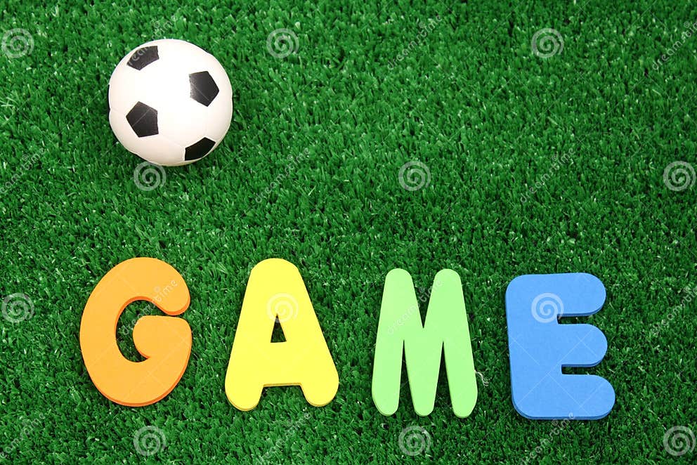 Game ball stock photo. Image of turf, kick, goal, atificial - 14684652