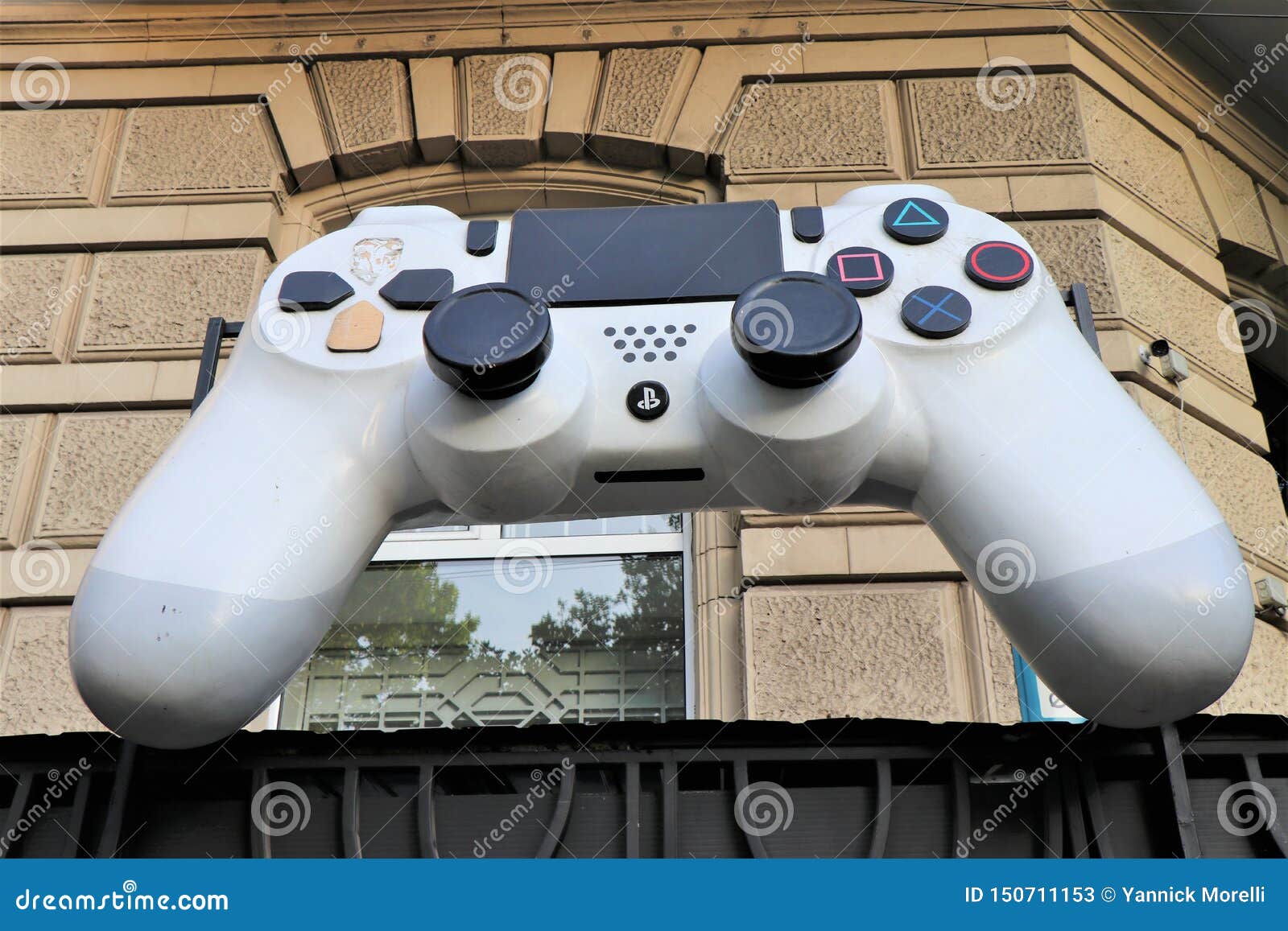 Game Bar with a Console Controller As a Monument. Editorial Stock Photo ...