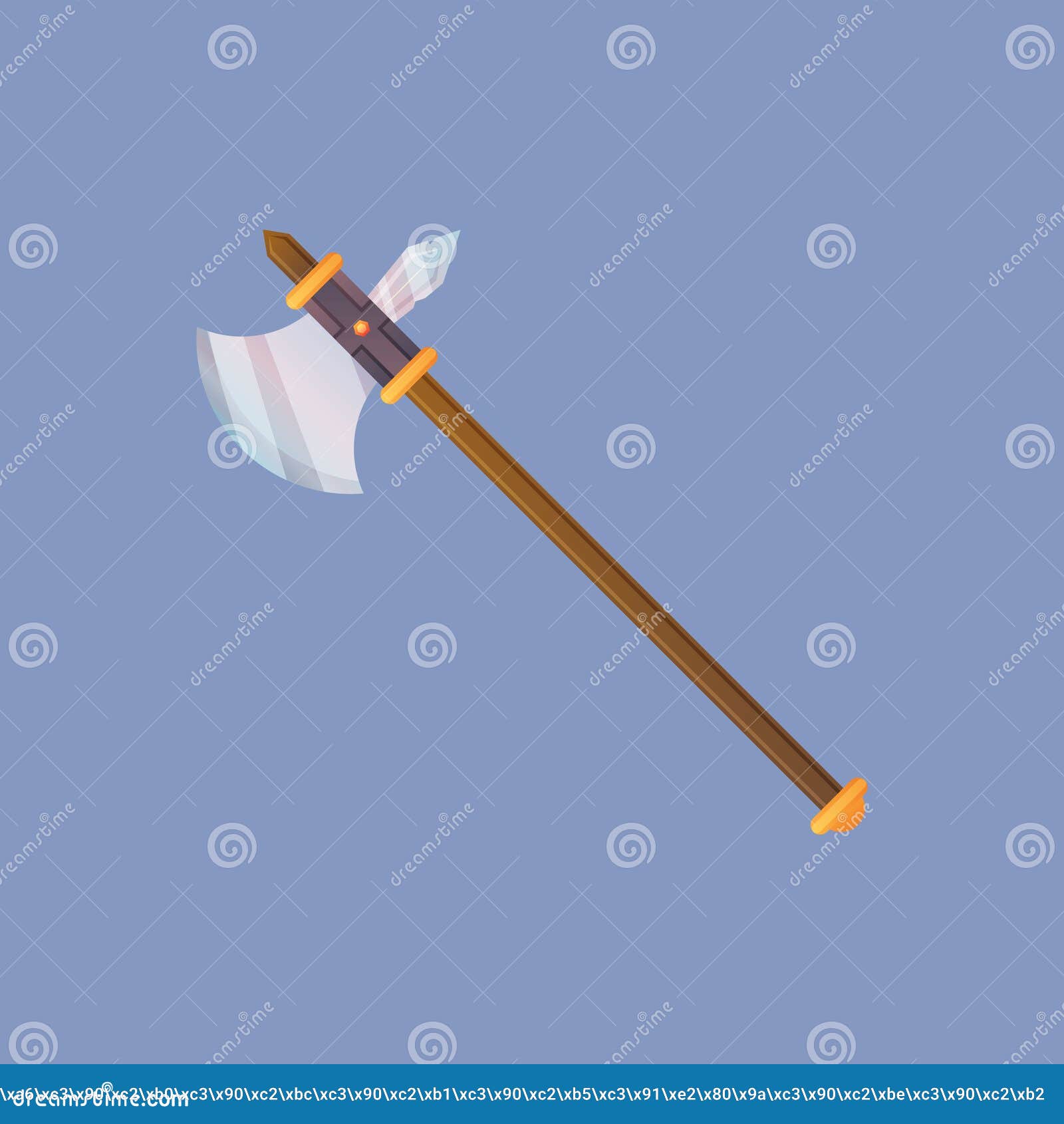 Game battle axe stock vector. Illustration of battleaxe - 84200347