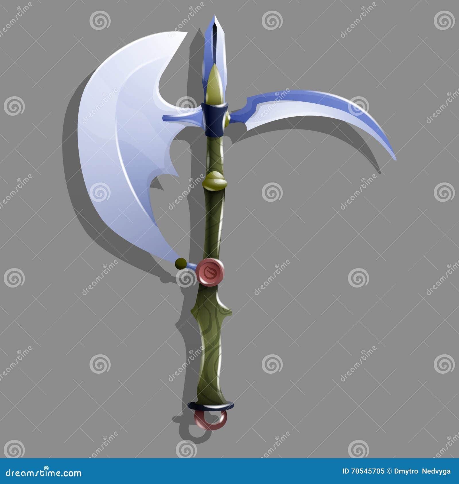 Game Battle Axe. stock vector. Illustration of cartoon - 70545705