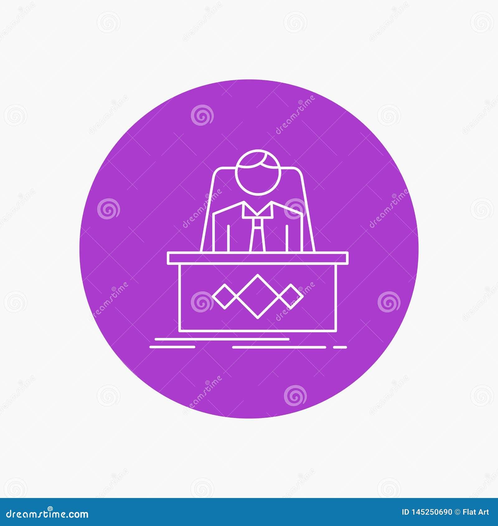 Game, Boss, Legend, Master, CEO White Line Icon in Circle Background ...