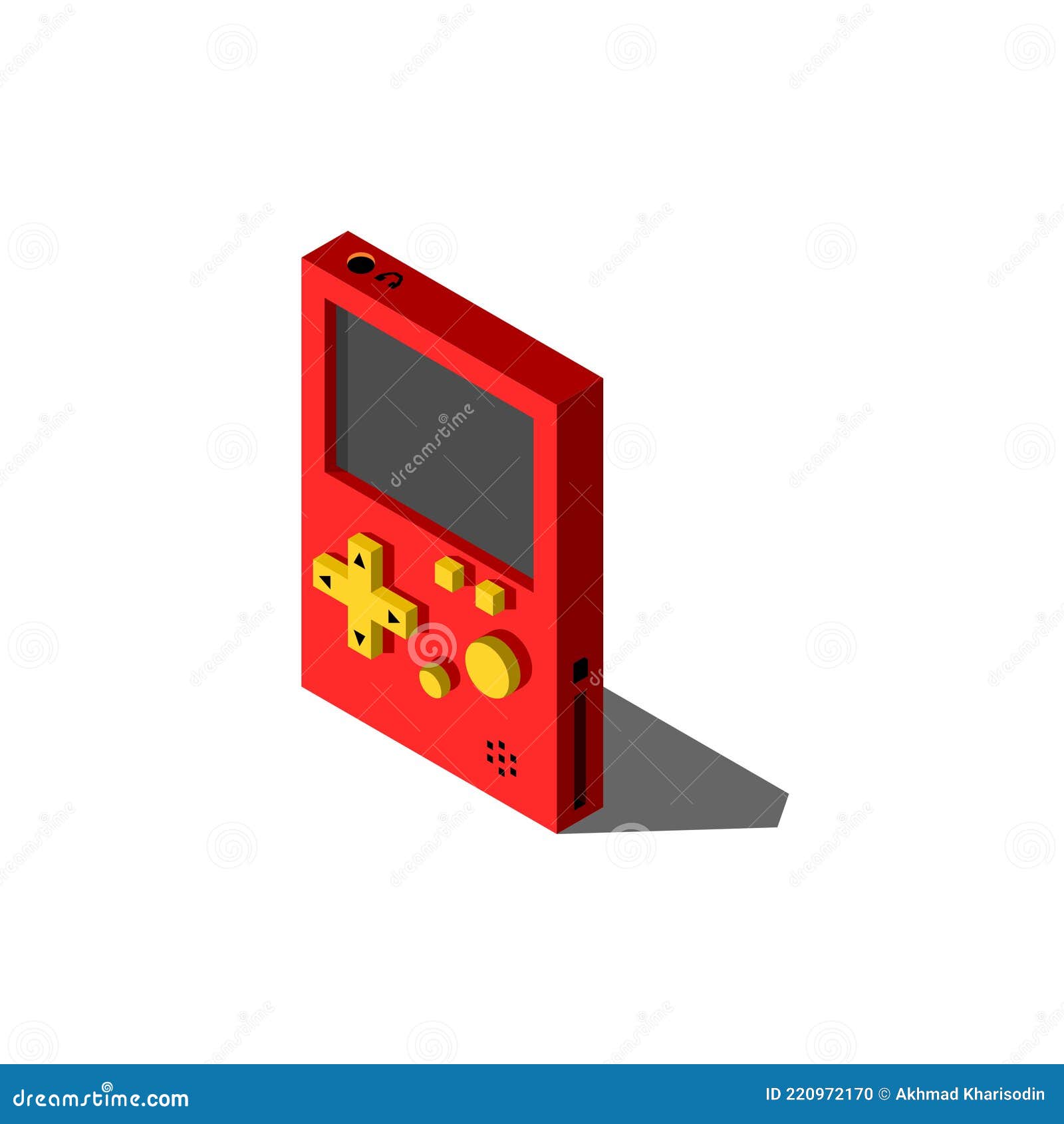 Game Boy in Isometric Style Vector Illustration Editorial Image ...