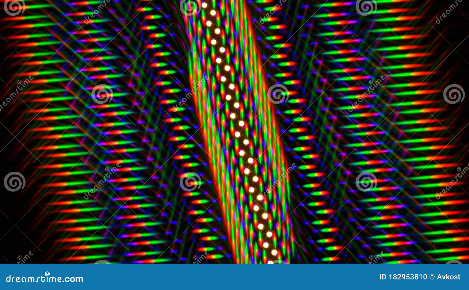 Beautiful Bright and Multi-color Image of Light Diffraction from a ...