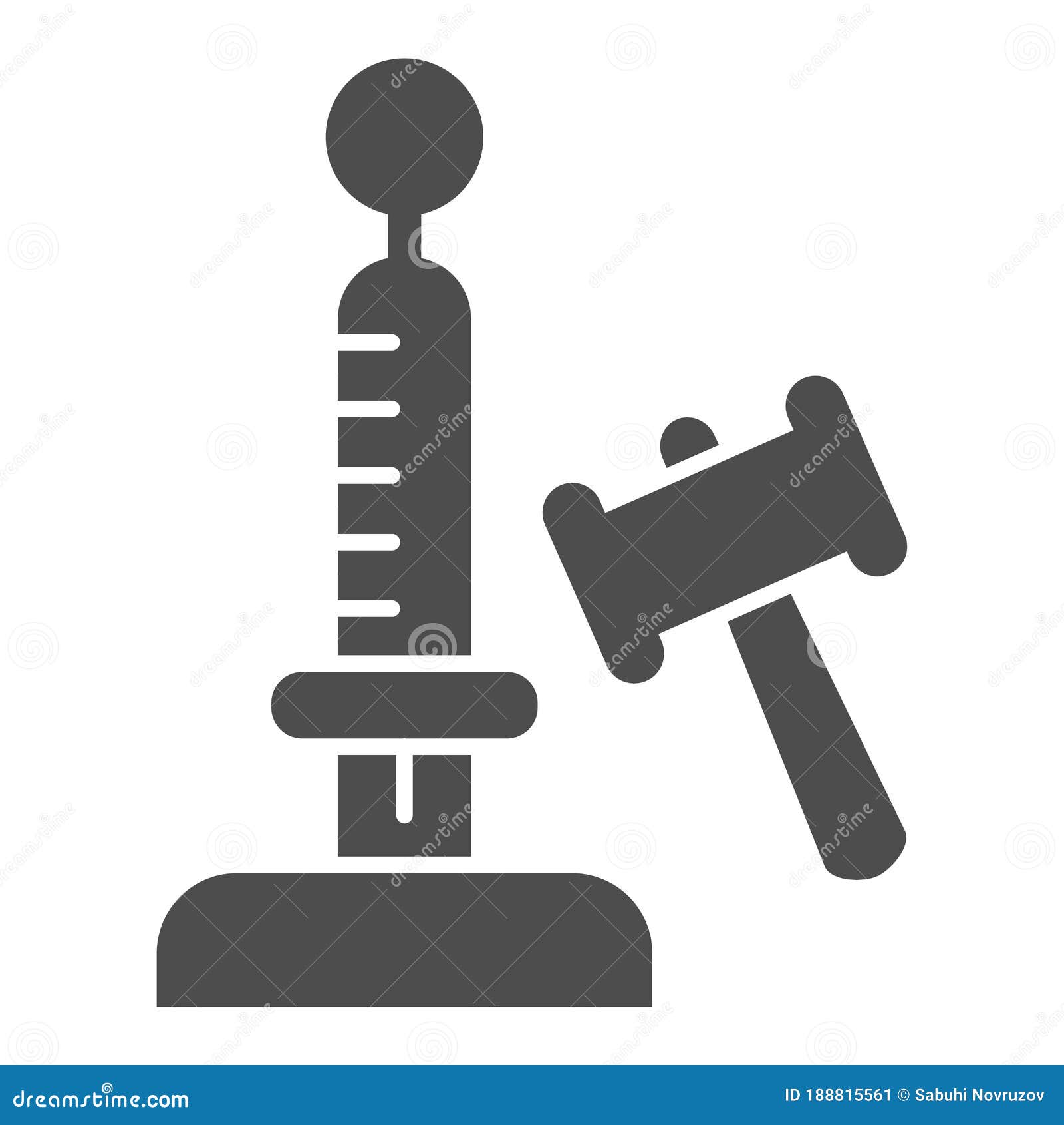 High Striker Machine Flat Vector Illustration. Strength Tester Game ...