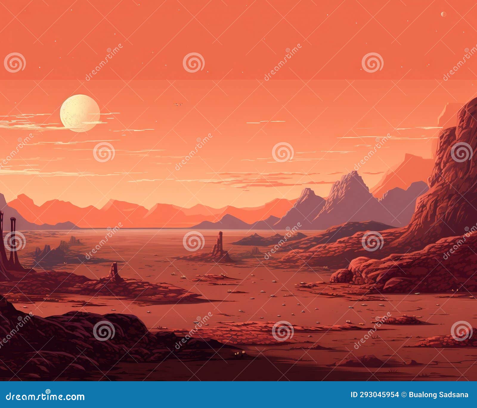 The Game is Called Mars Planet Landscape 8 Bit and is a Retro Art Game ... The Game is Called Mars Planet Landscape 8 Bit and is a Retro Art Game ...